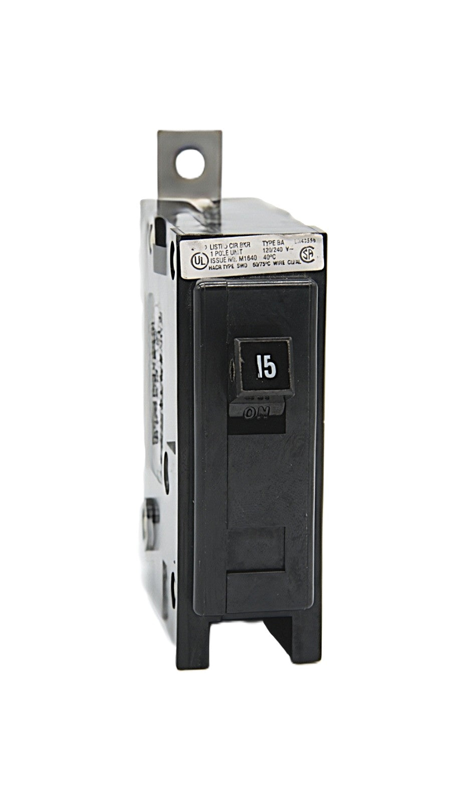 Square D Type BA115 15-Amp Single-Pole Circuit Breaker 15 Amps 120/240 ...
