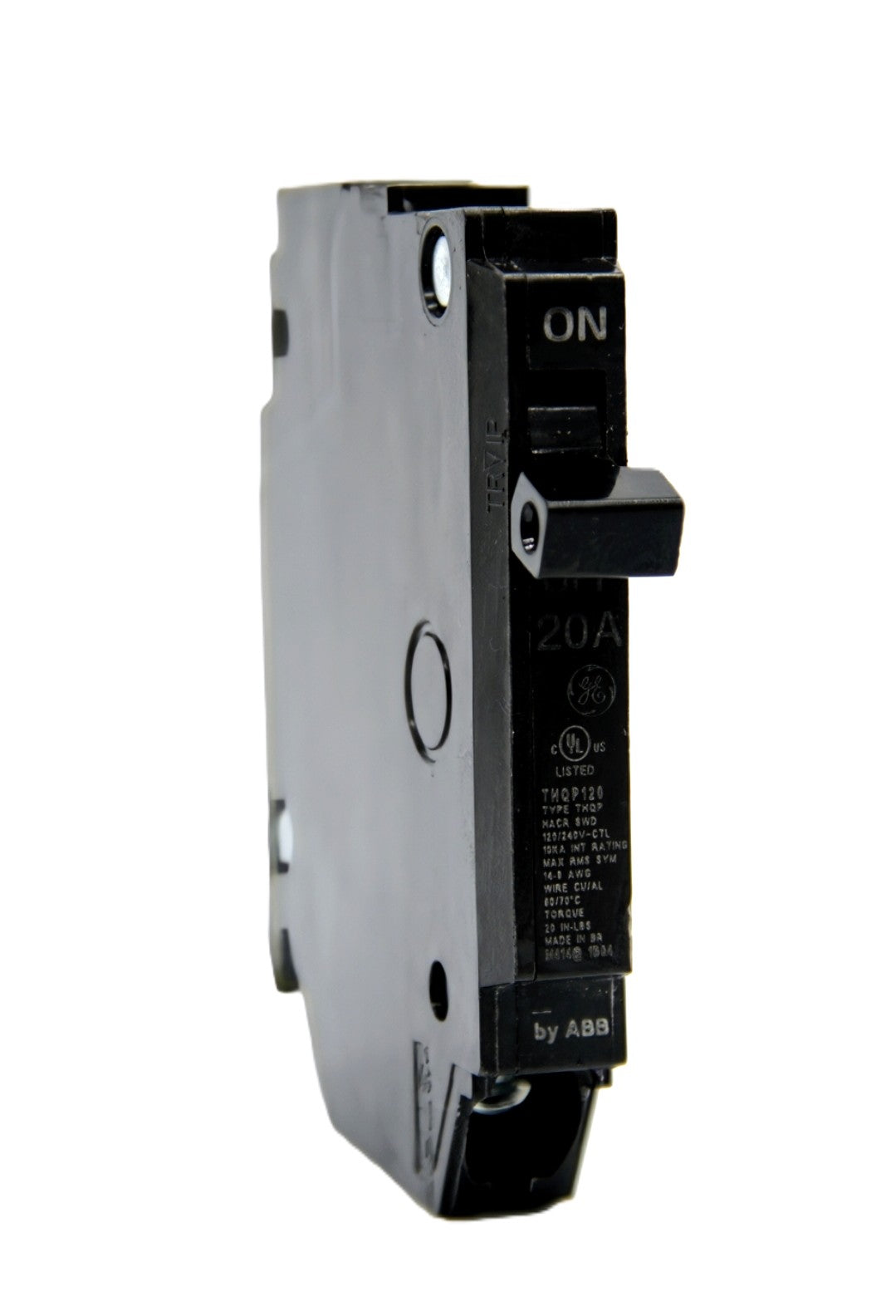 GE THQP120 - 20A Single-Pole Circuit Breaker 120/240V AC Push-On ...